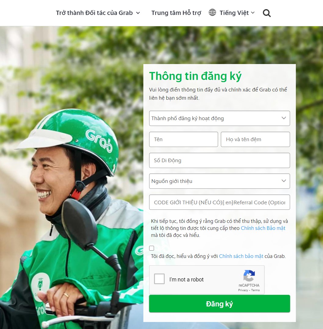 Hướng dẫn cách đăng ký chạy Grab nhanh nhất cho lái xe